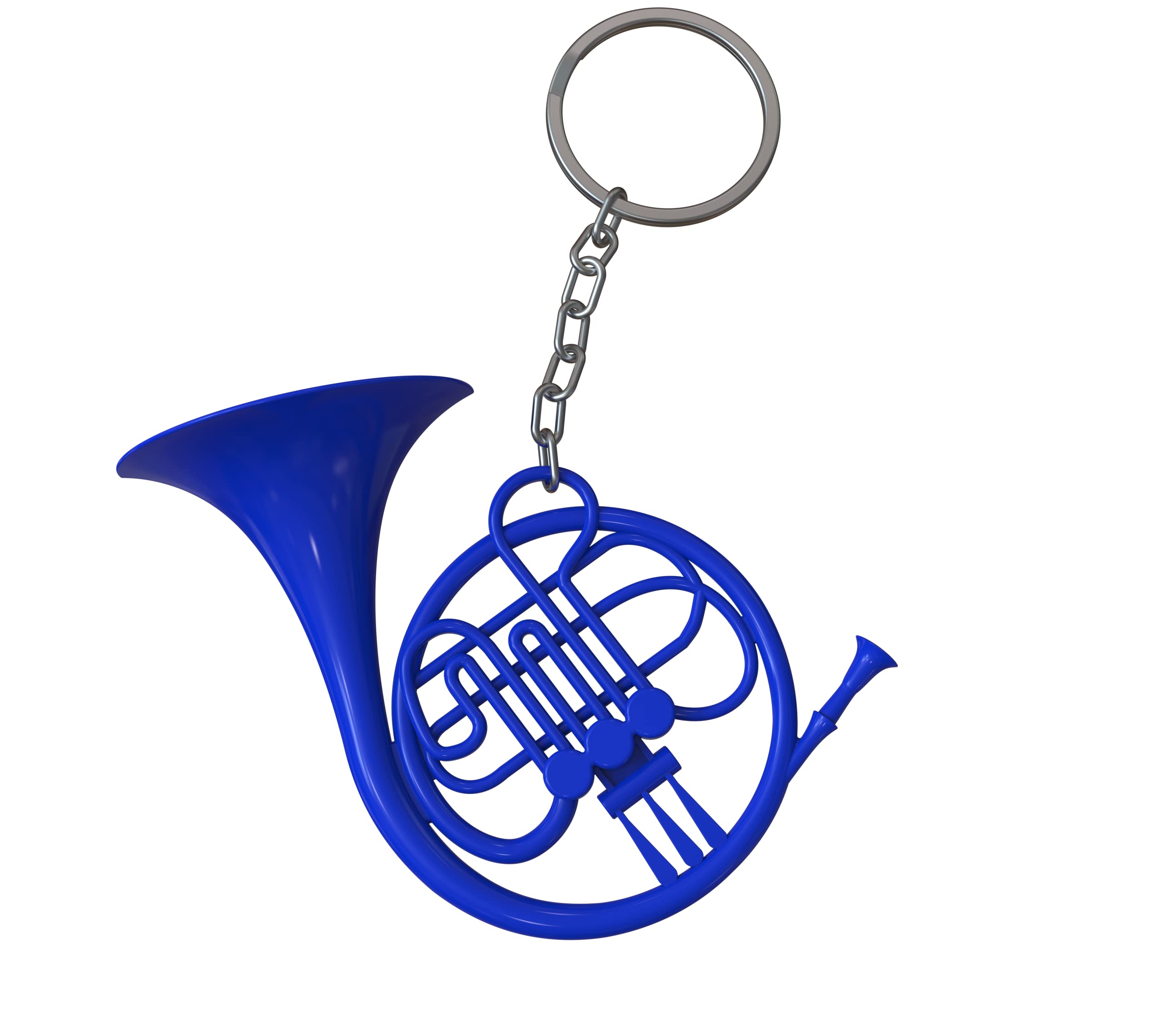 Blue French Horn Keychain/Pop Culture Gift/Backpack decor/HIMYM/Novelty Keyring