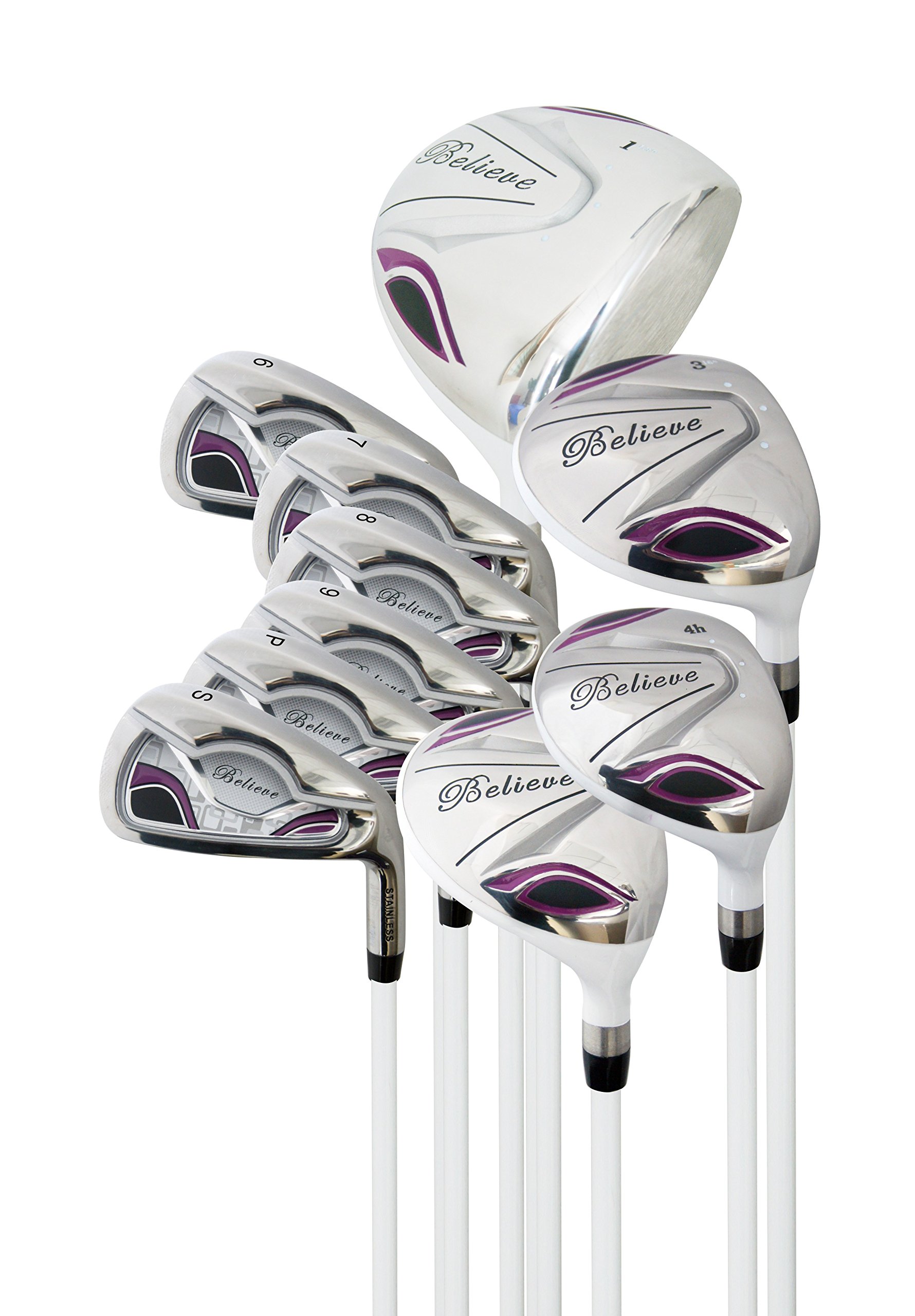 Believe Ladies Complete Golf Set - Purple - Right-Handed (Ladies Taller +1")