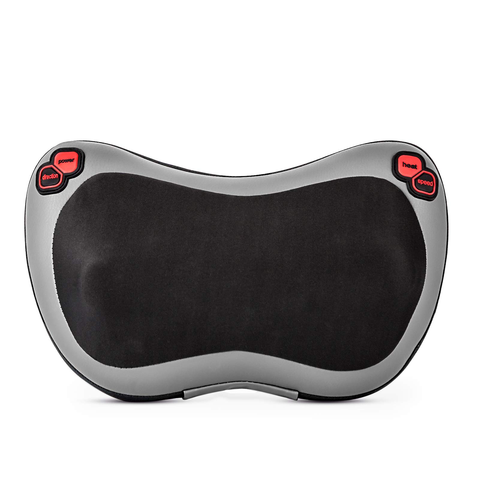 Back Massager Massage Pillow with Heat, Shiatsu and Deep Tissue Kneading for Shoulder, Lower Back and Muscle Pain Relief, Relaxation in Car Home and Office