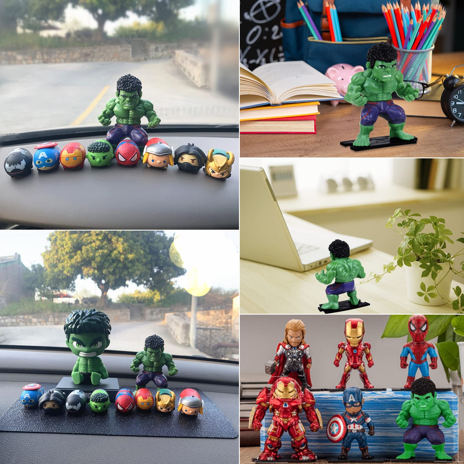 Incredible Hulk Action Figure Garage Kit Marvel Avengers Action Figure PVC Figure Model Mini 9CM Version