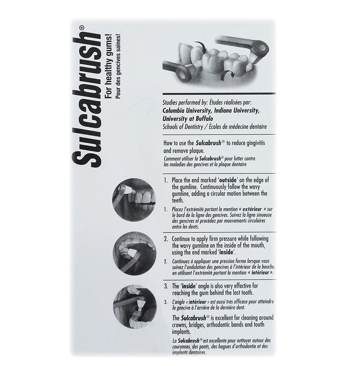 Sulcabrush Handle and Travel Pouch