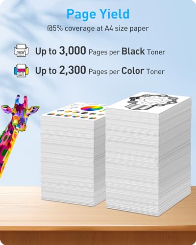Compatible TN227 Toner Cartridge Replacement for Brother TN-227 TN223 TN 227BK/C/M/Y HL-L3270CDW MFC-L3770CDW MFC-L3750CDW HL-L3290CDW HL-L3210CW Printer High Yield (4 Pack TN-223BK/C/M/Y )