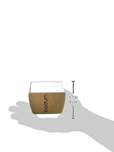 Bodum 11185-109s Glass, 300 ml, Cork, 8 cm, transparent, set of 2
