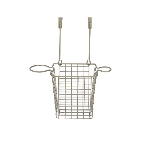 Spectrum Grid Over the Cabinet Styling Station (Satin Nickel) - Tall Bathroom & Under Sink Organizer for Hair Dryer, Beauty Tools, Accessories, & Home Essentials