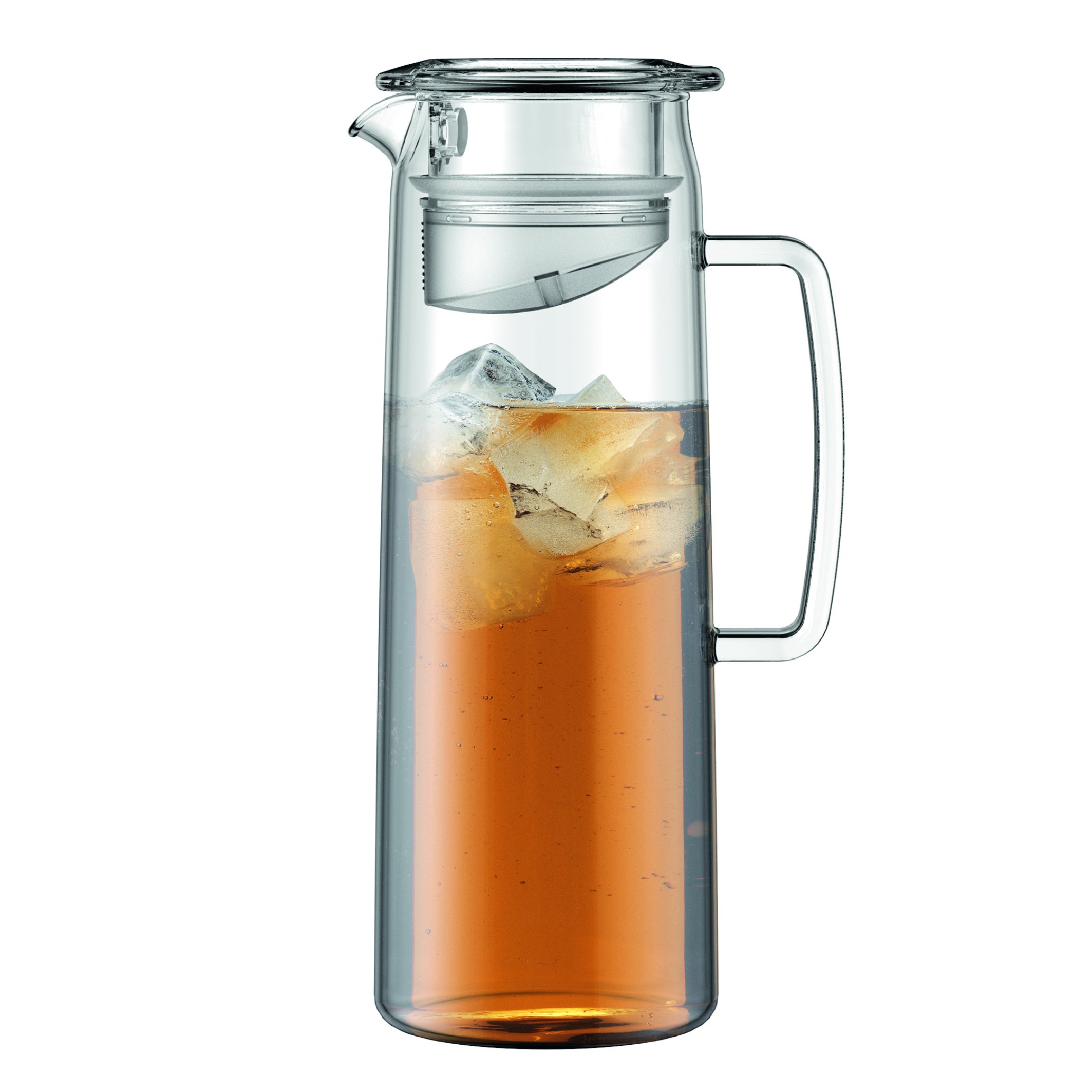 Bodum 11575-10S Biasca Ice Green Tea Jug, Clear, 1.2 litre, 40 oz(10 x 14 x 27 cm)