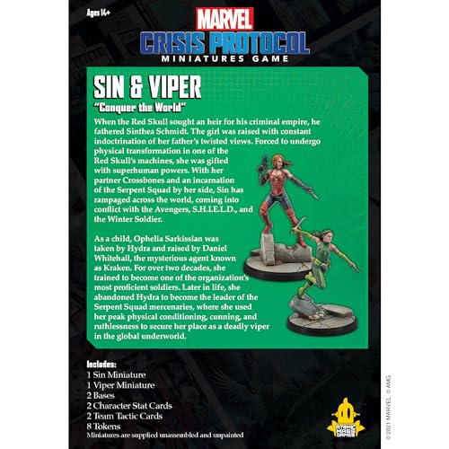 Marvel Crisis Protocol: Sin and Viper Character Pack