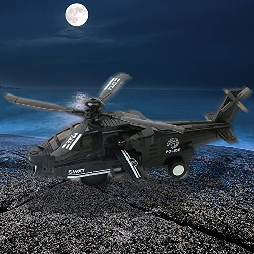 Caeily Electric Rotating Flash Universal Wheel Projection Helicopter Boy Children's Toy Plane, for Adult Kid Beginner