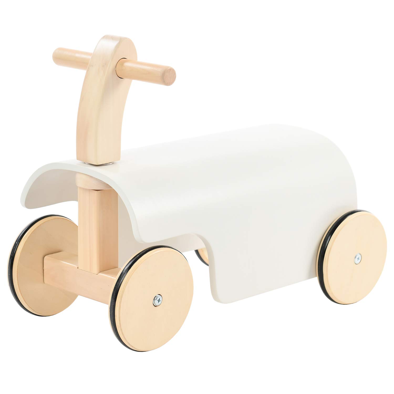 labebe Kids Ride On Toys for 1+ Year Old, Baby Balance Walker Car Toddler Wooden Ride-On Toy with Wheels, Children Push Walker Toy/Infant Riding Strollers for 12M+ Boys/Girls