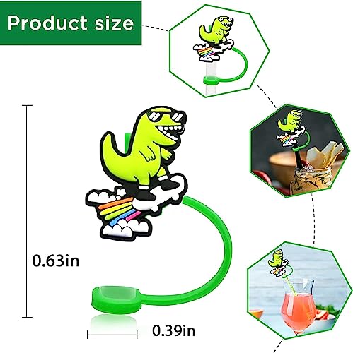 Funny Silicone Straw Topper fit Stanley 30&40 Oz,Straw Cover Cap for Stanley, Cute Straw Cover Kids Themed Party Gifts Decoration,Drinking Straw Tip Covers for Stanley(1777-45-46-47-49)