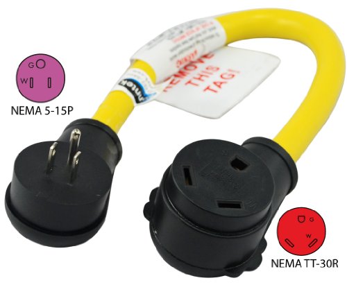 Conntek 14200 15 Amp to 30 Amp RV Pigtail Adapter