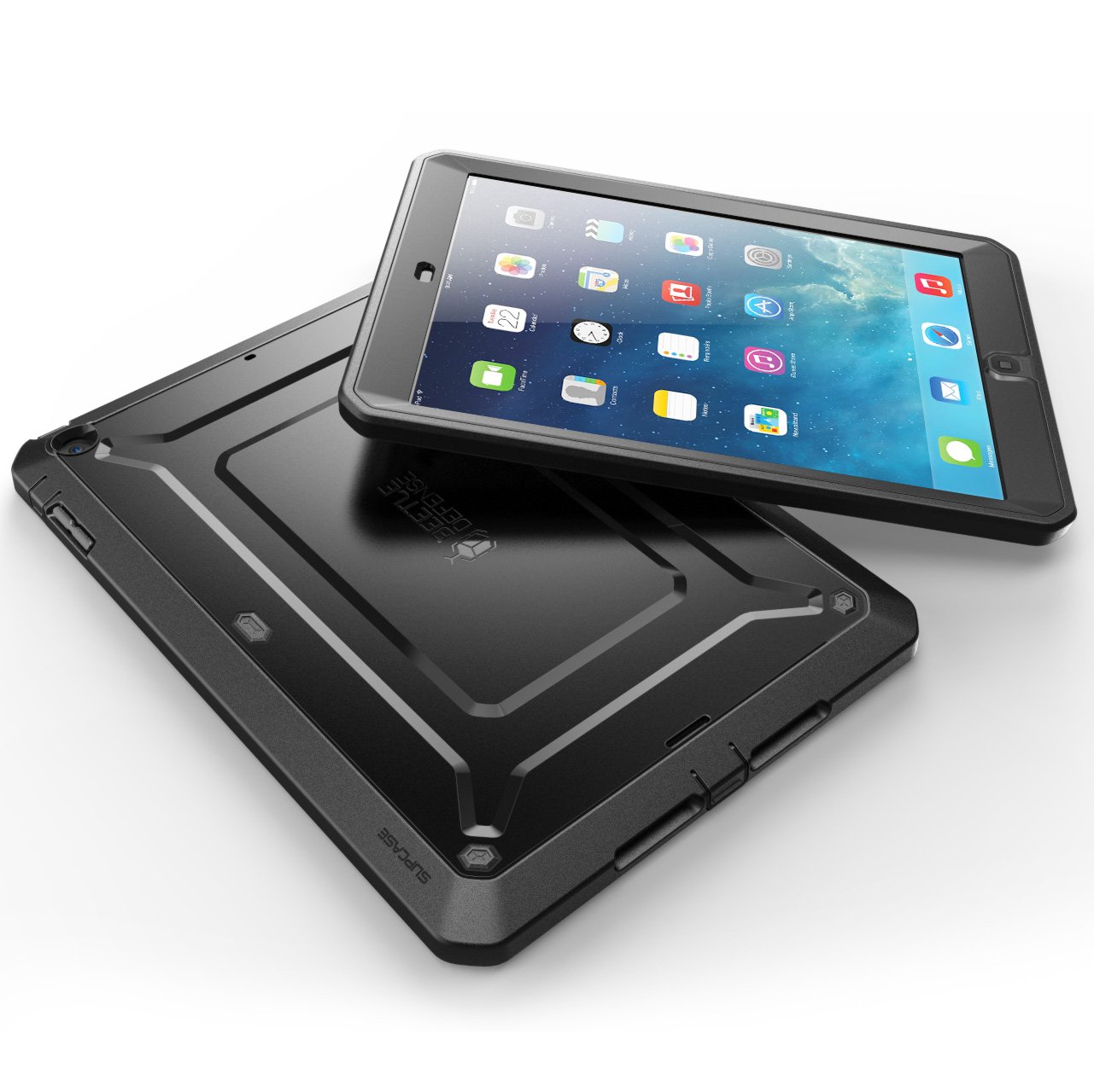 SUPCASE for iPad Air 1st Generation Case with Screen Protector, [Military-Grade Protection] [Anti-Scratch] Heavy Duty Full-Body Rugged Protective Tablet Case Cover for Apple iPad Air 1 9.7 Inch, Black