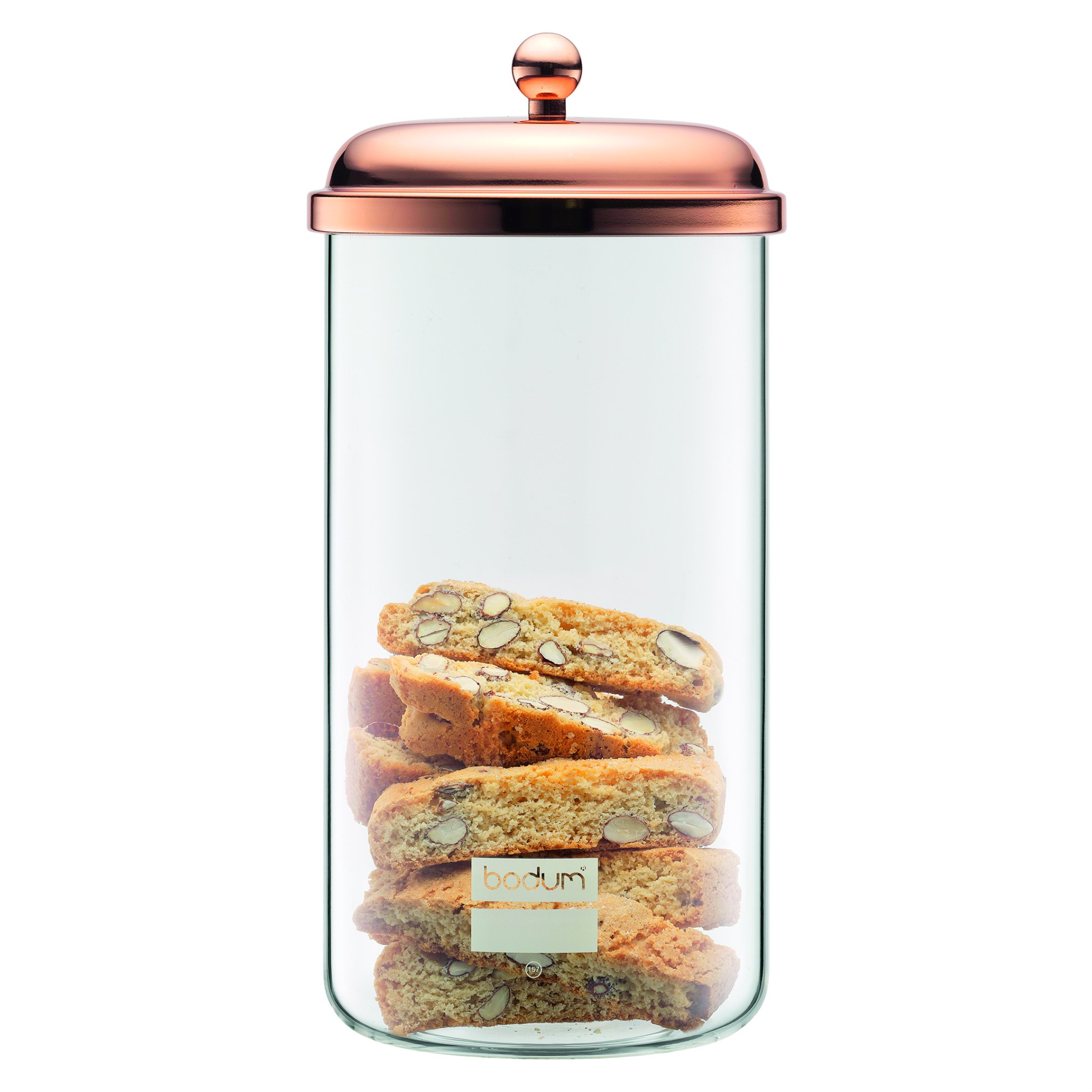 Bodum Chambord Classic Storage Jar, 68 oz, Copper