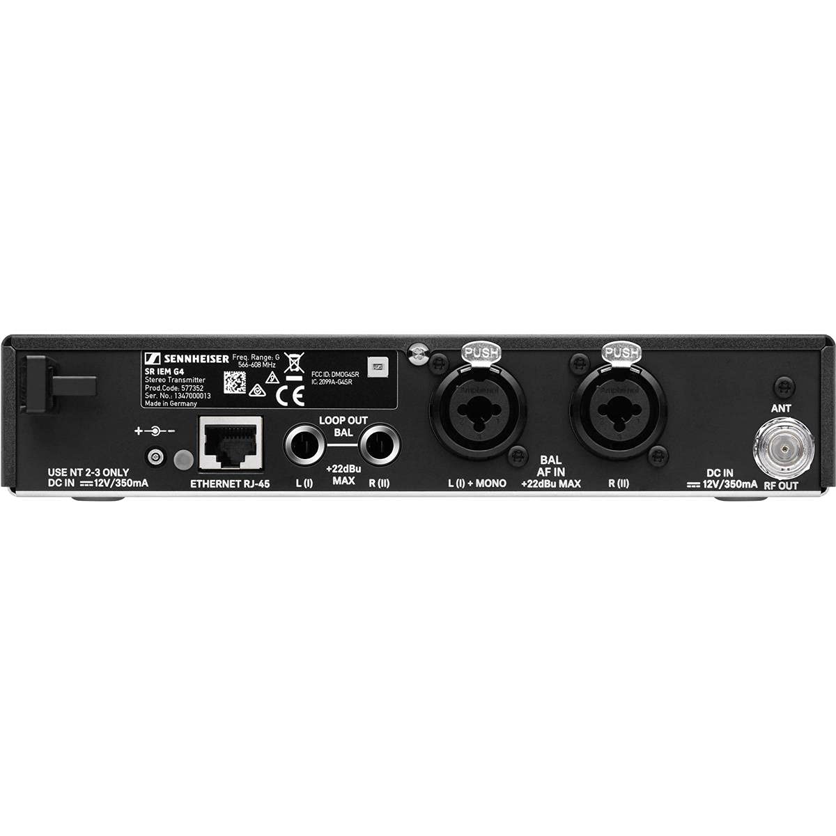 Sennheiser Pro Audio Sennheiser ew IEM G4-Twin-A1 in Ear Monitor System w/ 2 Belt Packs Range (470-516Mhz), Dual Beltpack