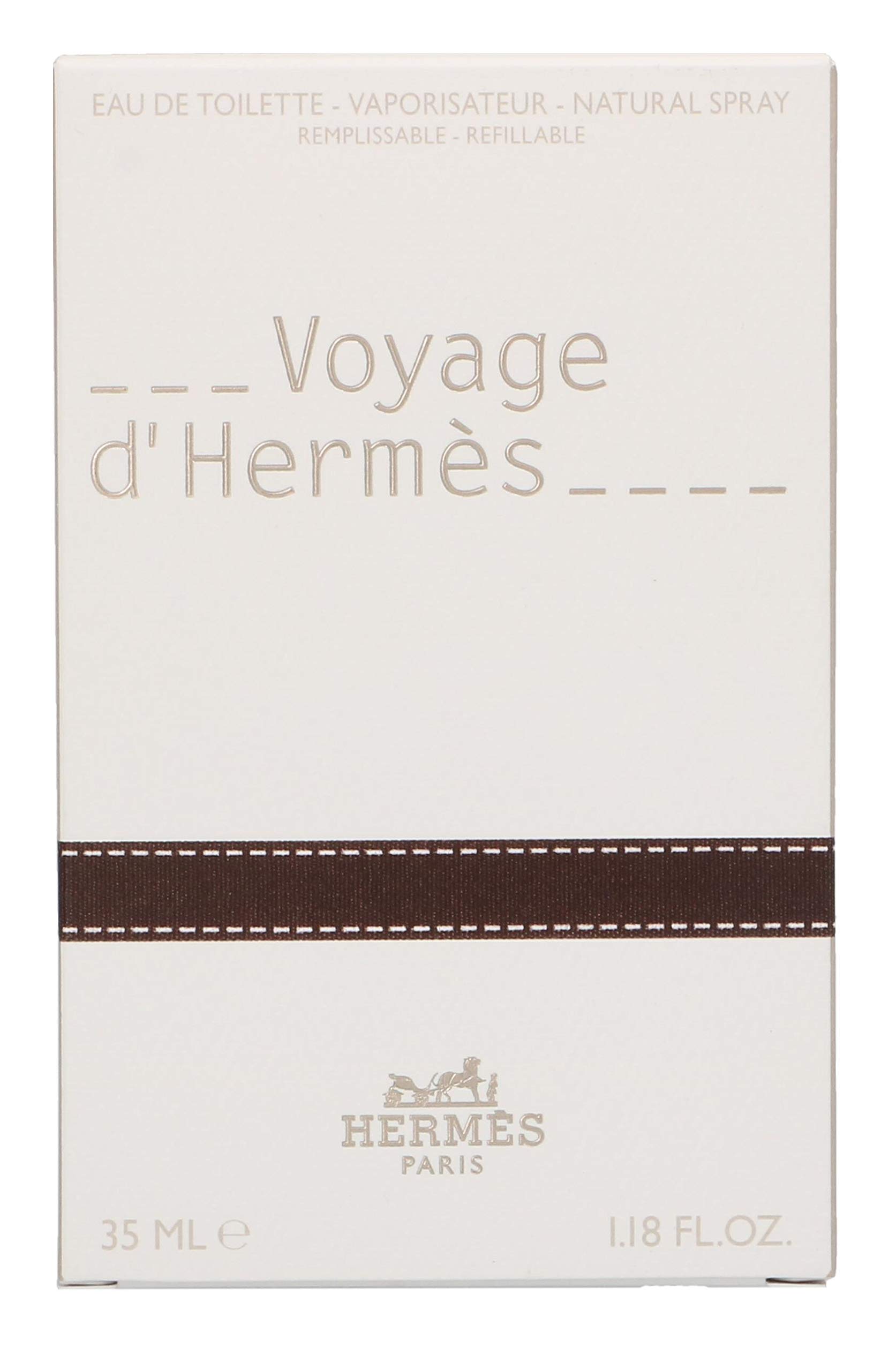 Voyage D'Hermes Unisex Eau-de-toilette Spray (Refillable) by Hermes, 1.18 Ounce