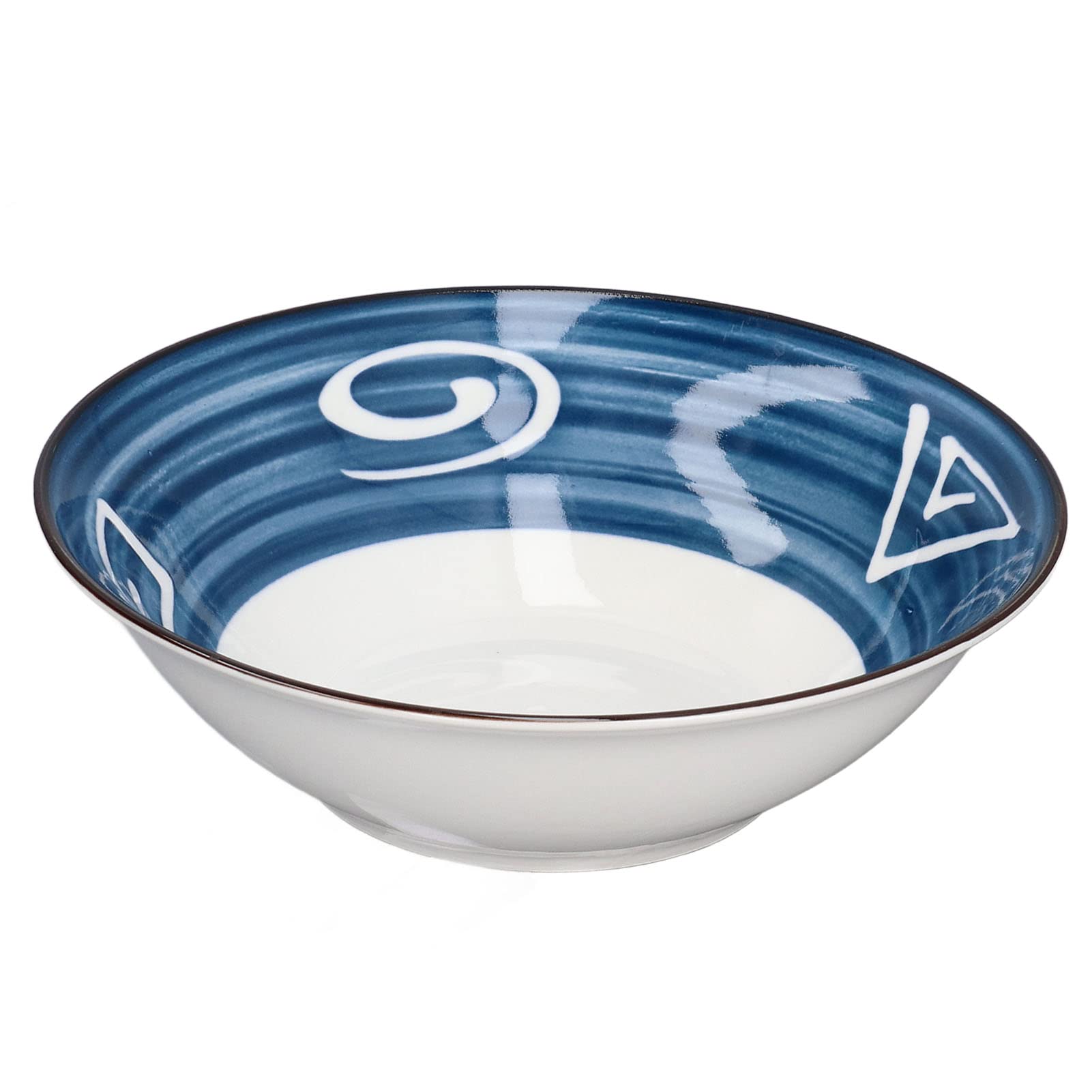 Cereal Bowl,Unique Pattern Soup Noodle Rice Bowl with Japanese Style Eco Friendly Ceramic for Noodle Rice Salad Soup