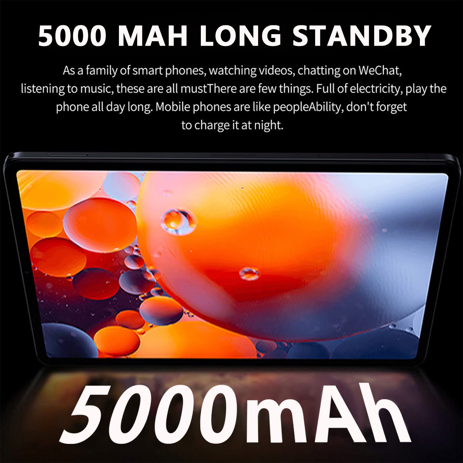 CARRYKING A10 Tablet, 10.1'' Android 10.0 HD Display Dual Cameras (Front 2.0 MP, Back 8.0 MP Camera) Tablet, Octa Core Processor 4GB RAM, 32GB ROM, Support SIM Card & TF Card