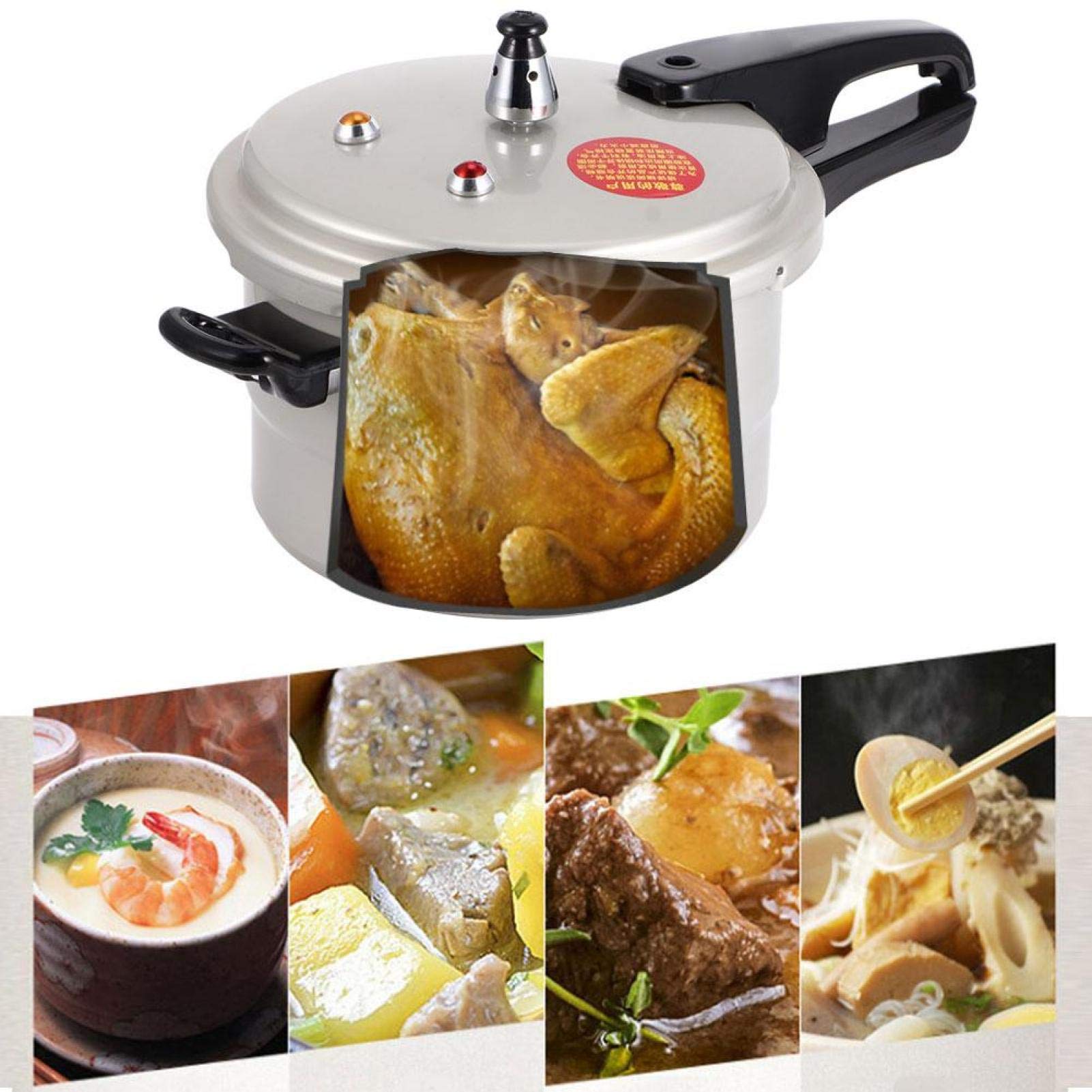 Cooking Tool, Versatility Explosion Proof Easy To Clean Superior Craftsmanship Pressure Cooker, Contemporary Design Stovetop For Open Flame Stove(20Cm (Gas, Gas))
