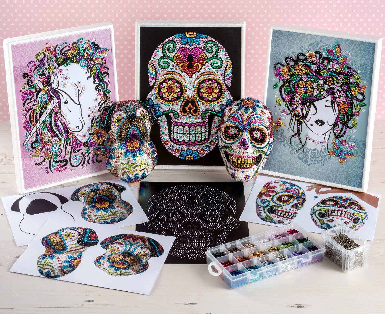 Sequin Art 3D SUGAR PUG Sparkling Arts and Crafts Kit