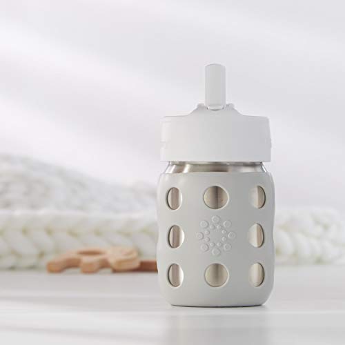 Lifefactory Pivot Straw Cap for 8-Ounce Wide Mouth Baby Bottles White, 1-Pack, LG94WH6