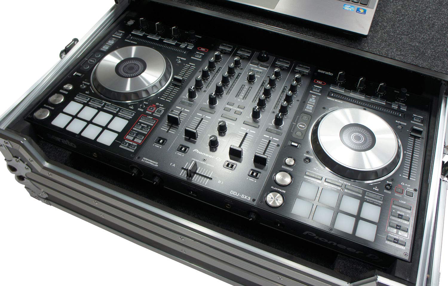 Harmony Audio HCDDJSXLT Flight Glide Laptop Stand Tray DJ Custom Case Compatible with Pioneer DDJ-SX3