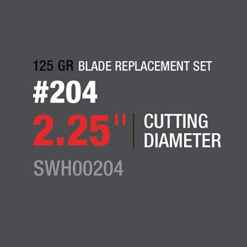 Swhacker Set of 6-125 Grain 2.25 Inch Replacement Blades