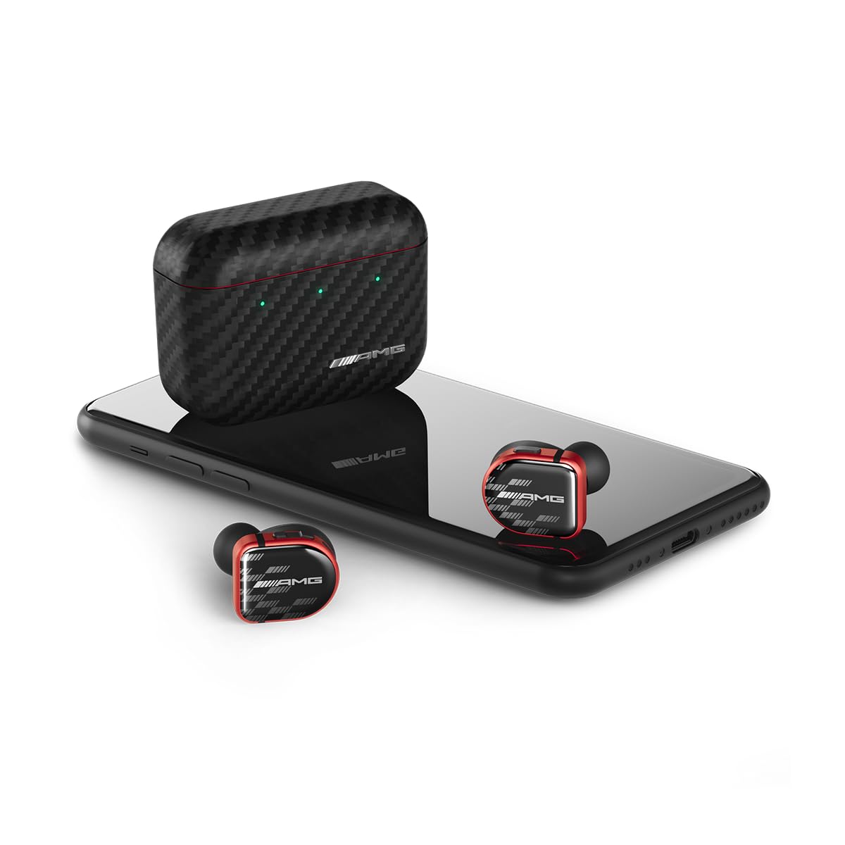 MASTER & DYNAMIC MW08 True Wireless Earphones (White Ceramic/Stainless Steel Case)