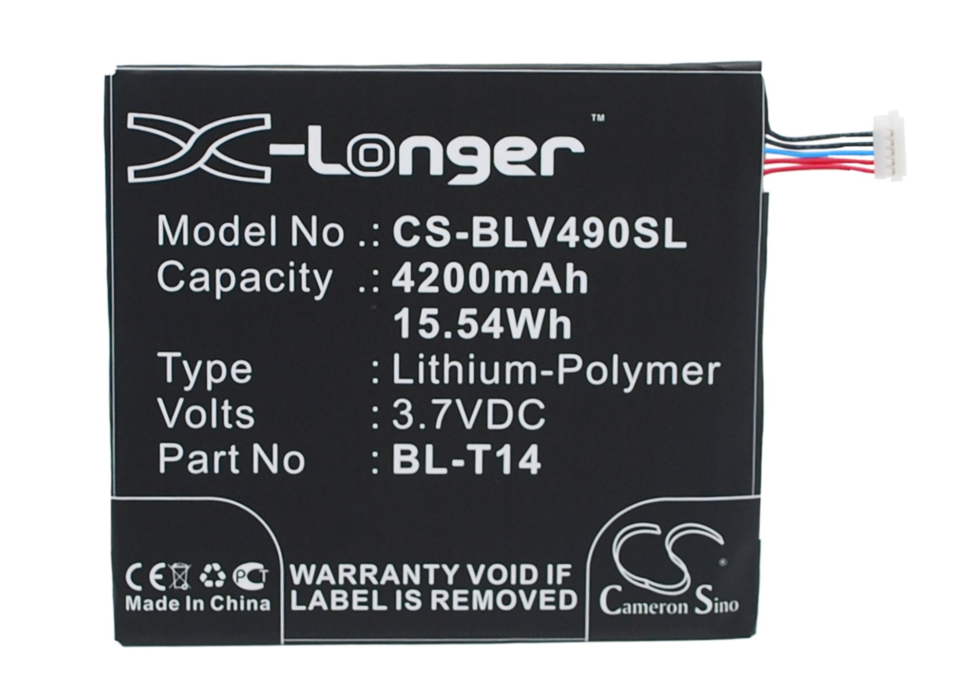 Cameron Sino New Replacement Battery Fit for LG(4200mAh / 15.54Wh)