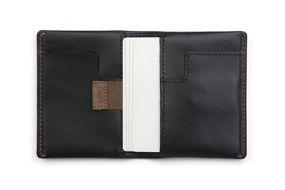 Bellroy Slim Sleeve (Slim Leather Bifold Wallet) - Obsidian