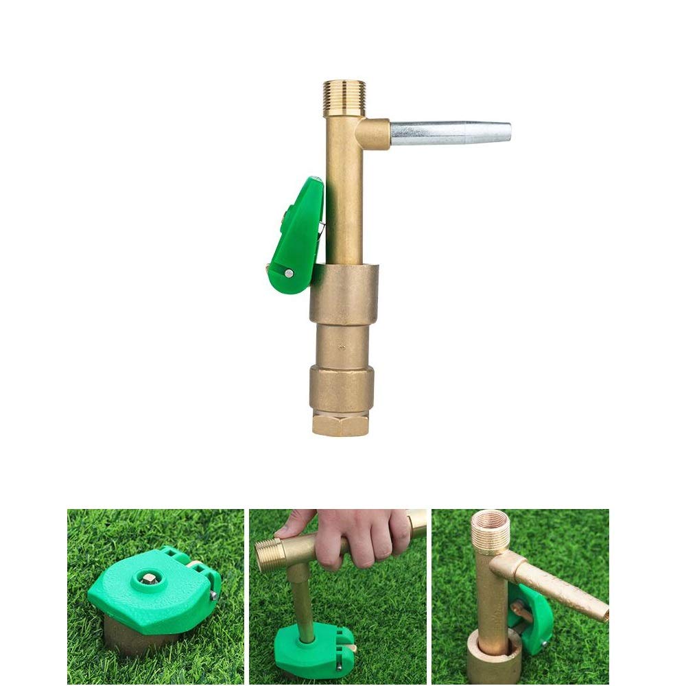 Brass Quick Coupler Valve Garden Hose Underground Irrigation Tool Sprinkler Key DN25 1-inch 1" Lockable Satety