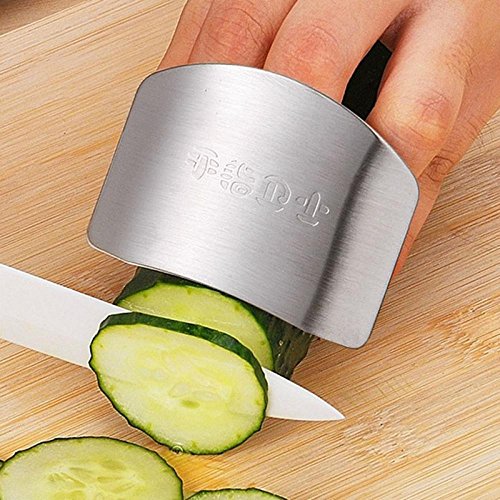 ORYOUGO 2 Pack Finger Hand Protector,Stainless Steel Finger Guard Protector Avoid Hurting When Slicing and Dicing,Kitchen Utensils Accessories and Gadgets