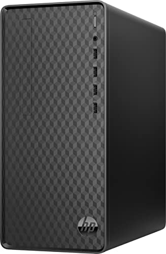 HP Desktop Computer 12th Gen (Intel i3-12100 4-Core, 8GB RAM, 256GB SSD, Intel UHD 730, AC WiFi, BT, 1 HDMI, 4 USB 3.1, Dark Black, Win 11 Home) with Dockztorm Hub
