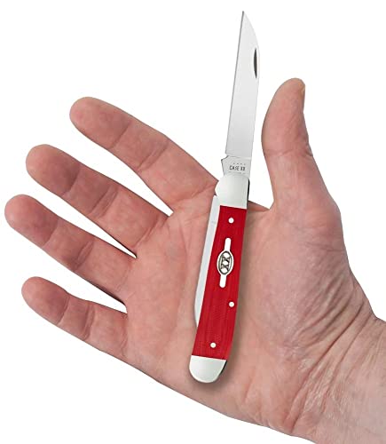 Case Cutlery Case XX 45403 Smooth Red G-10 Handle 2 Blade Copperhead, 10249W SS CA45403 0