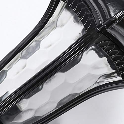 LED Wall Lamp, Transparent Glass Lampshade Street Light, Home Courtyard Waterproof Wall Light, for Aisle Garden Villa Outdoor, Pack of 2