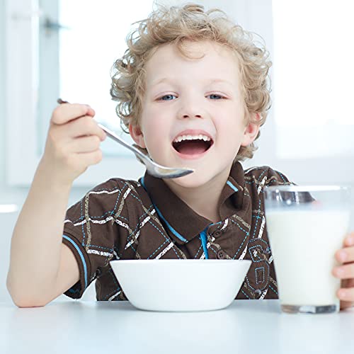 Kids Silverware Set, Poylim Children's Flatware,Safe Toddler Utensils, 4 Child Forks and 4 Child Spoons