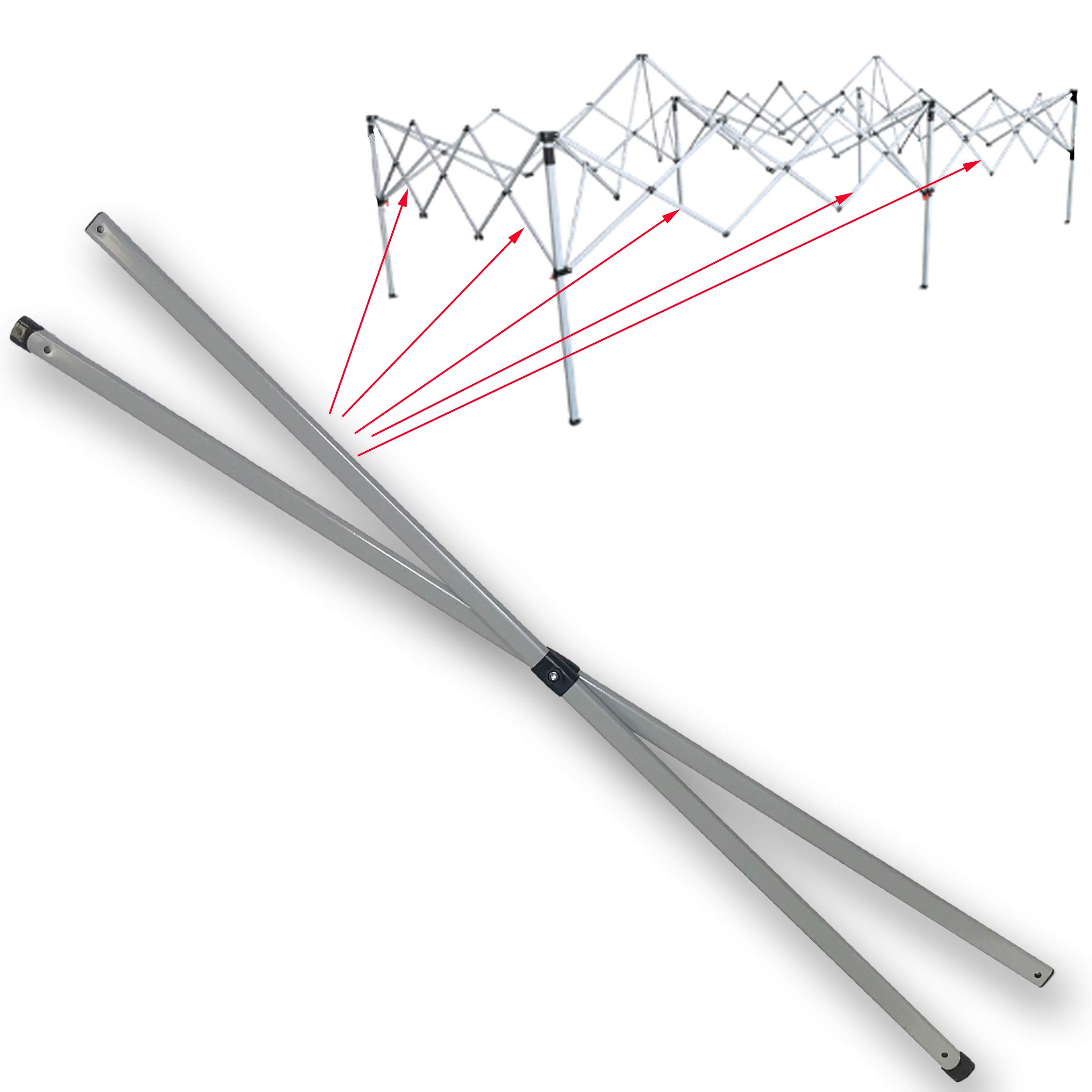 Ozark Trail 10' X 20' Straight Leg Instant Canopy Side Truss Bar of Outer Section Replacement Parts