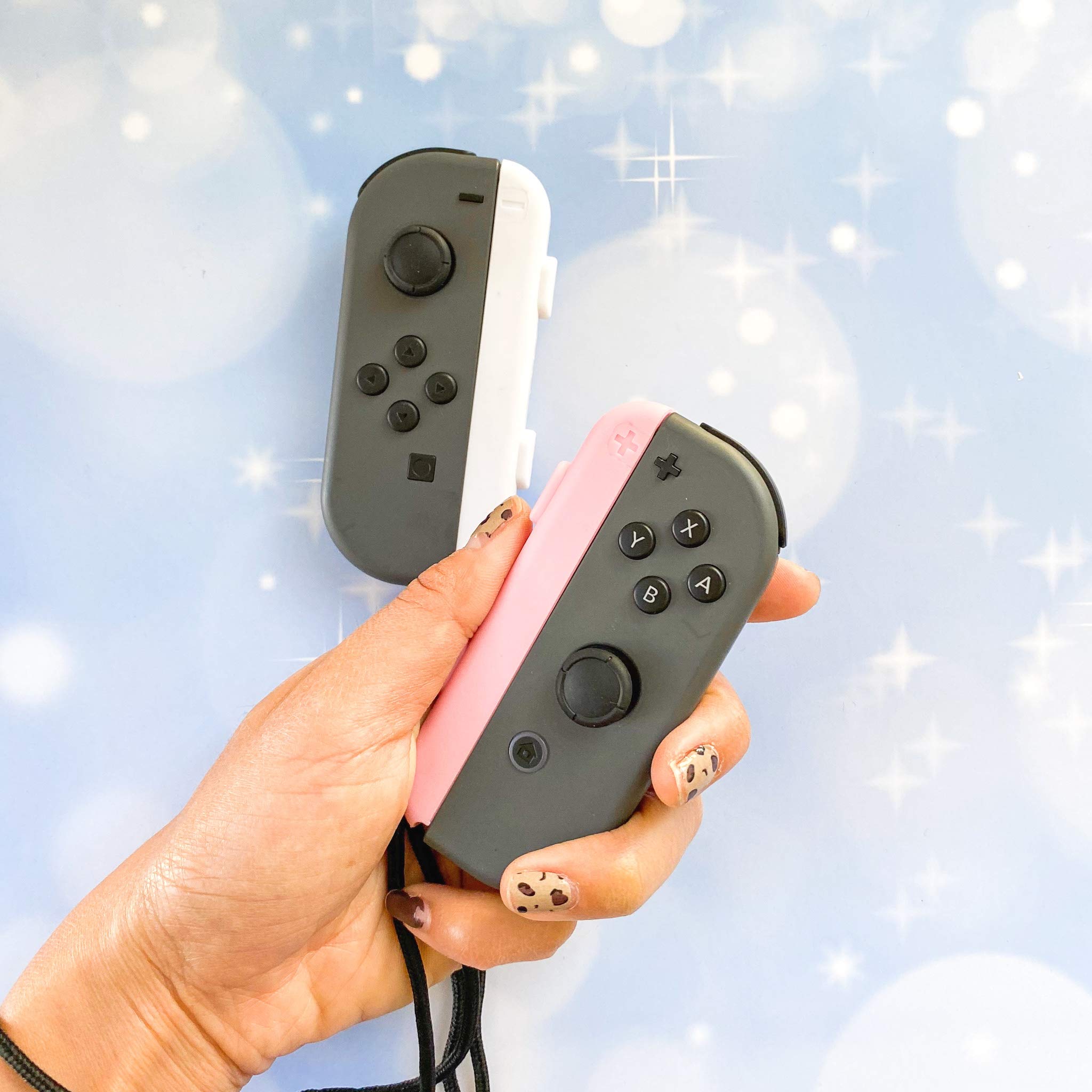 BelugaDesign Pastel Joy-Con Wrist Strap Pair | Controller Wrist Accessory Compatible with Nintendo Switch Standard OLED JoyCons (Pink)