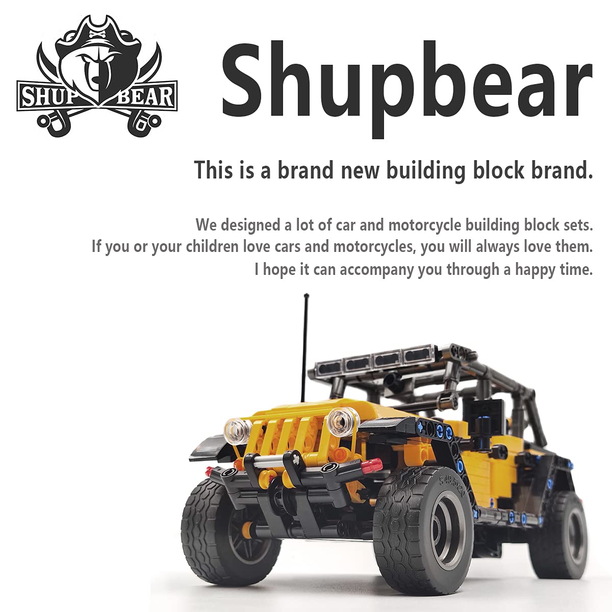 ShupBear Creator Speed Racing Car Set,Building Blocks Kit Set;Adult Truck Model Toy for Boy(601PCS)