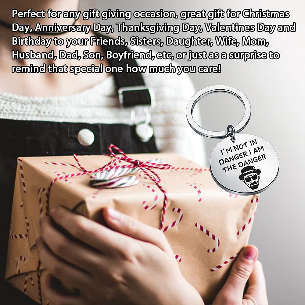 BLEOUK Crime TV Inspired Gift Breaking Gift Bad Gift TV Show Fans Gift Chemistry Teacher Gifts (i am the danger)
