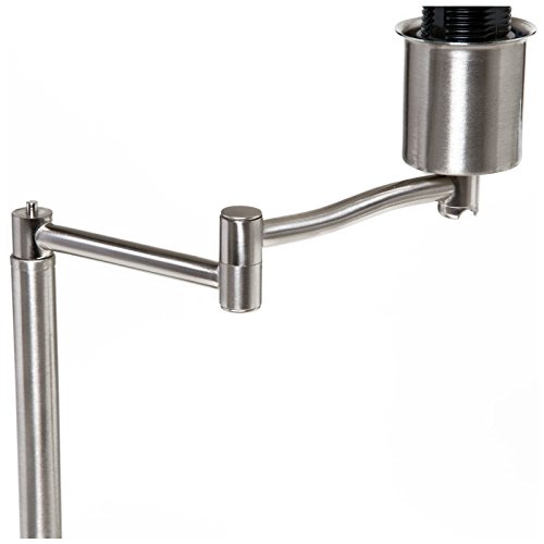 Boston Harbor TL-TB-8008-3L Swing Arm Adjustable Desk Lamp, 60 W, A19, 27.05, Satin Nickel