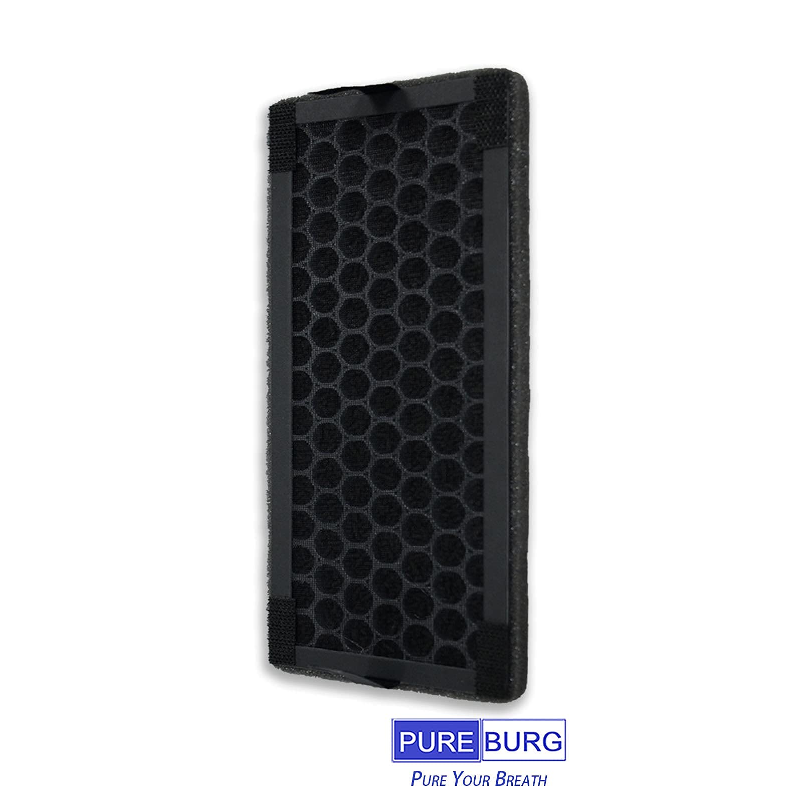 PUREBURG YY11200 Replacement Filter Set Compatible with Lasko HF11200 Desktop Air Purifier, 2 H13 HEPA+2 Activated Carbon Filter + 4 Carbon Pre-filters