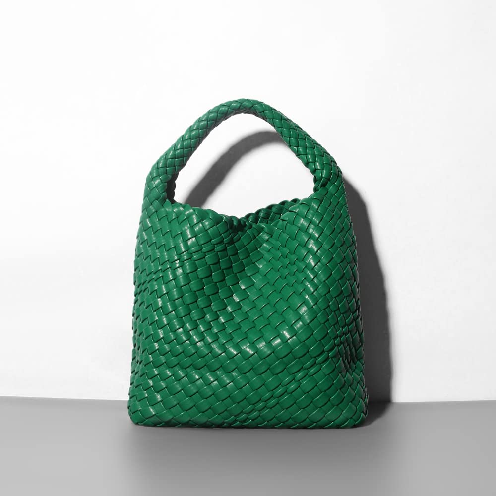 BZXHVSHA Ladies Knitting Handbags and Purses for Women Hobo (Dark green)