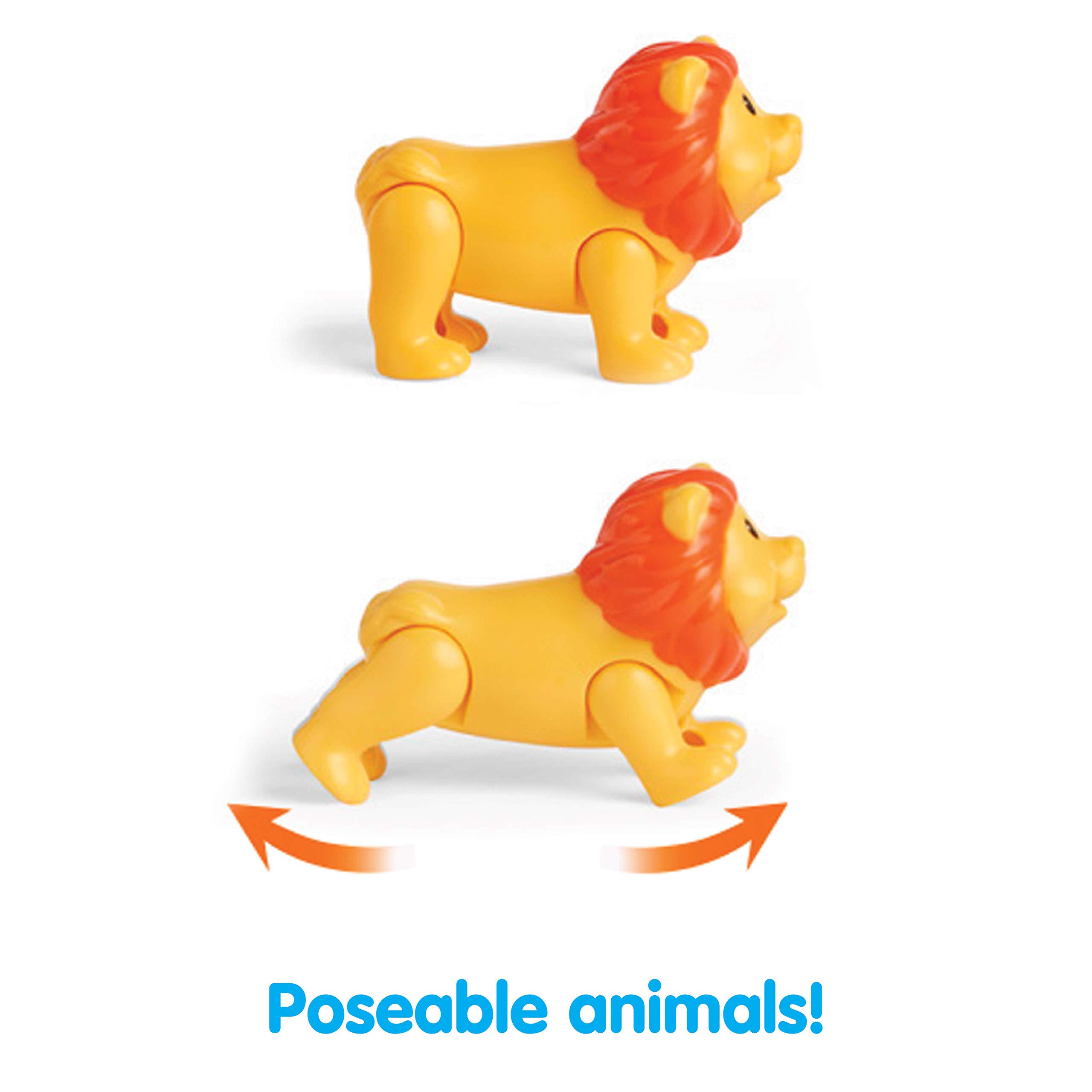 Kidoozie Animal Adventure Truck, Makes Animal Sounds, Includes 4 Poseable Animals, Promotes Language Skills, for Children 12 Months and up