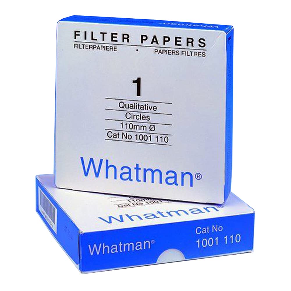 Whatman 1001-042 Quantitative Filter Paper Circles, 11 Micron, 10.5 s/100mL/sq inch Flow Rate, Grade 1, 42.5mm Diameter (Pack of 100)