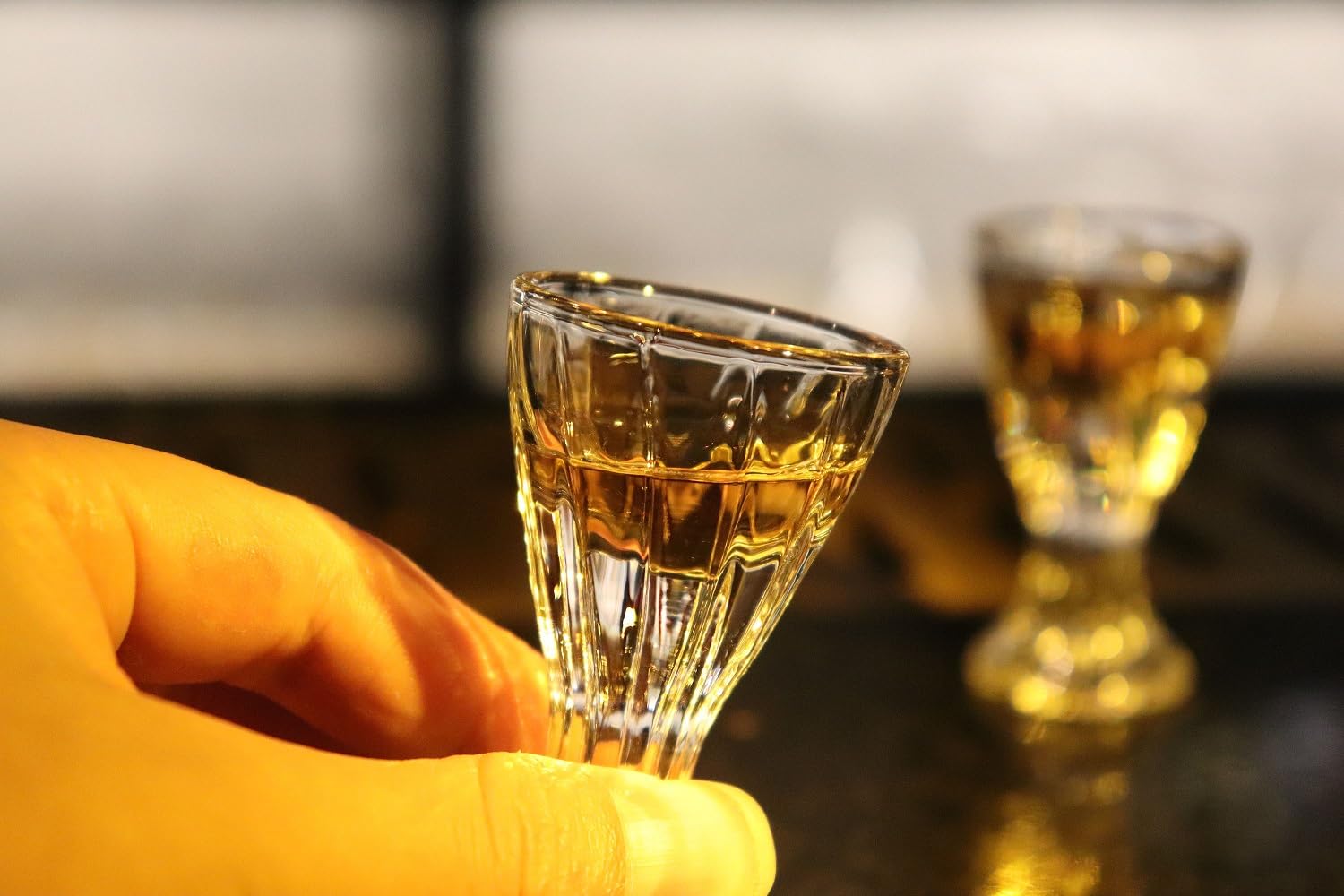BothEarn Mini Shot Glass Set of 2-14 ml Cute Egg Cup with Stem - Gift Box for Tequila Vodka Soju Whiskey Maotai