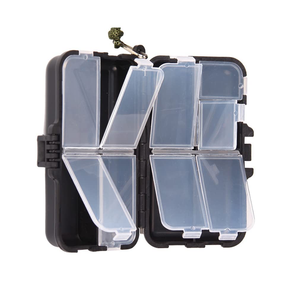 Awakingdemi Waterproof 9 Compartments Storage Trays Case Fishing Tackle Lure Bait Box Hooks Organizer Container Fishing Accessories