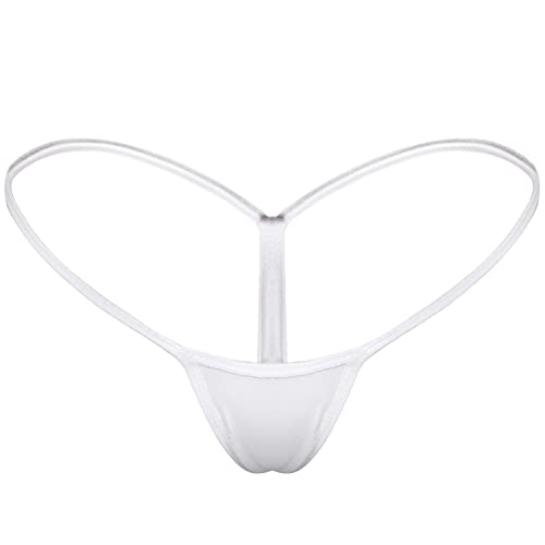 Mbotnee Women's G-Strings Micro Thongs Tiny Panties Underwear (5-packs Multicolors, Medium)