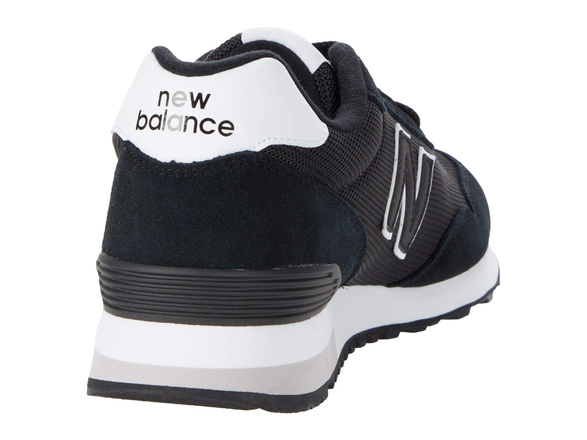 New Balance Women's 515 V3 Sneaker, Black/Nb White, 8