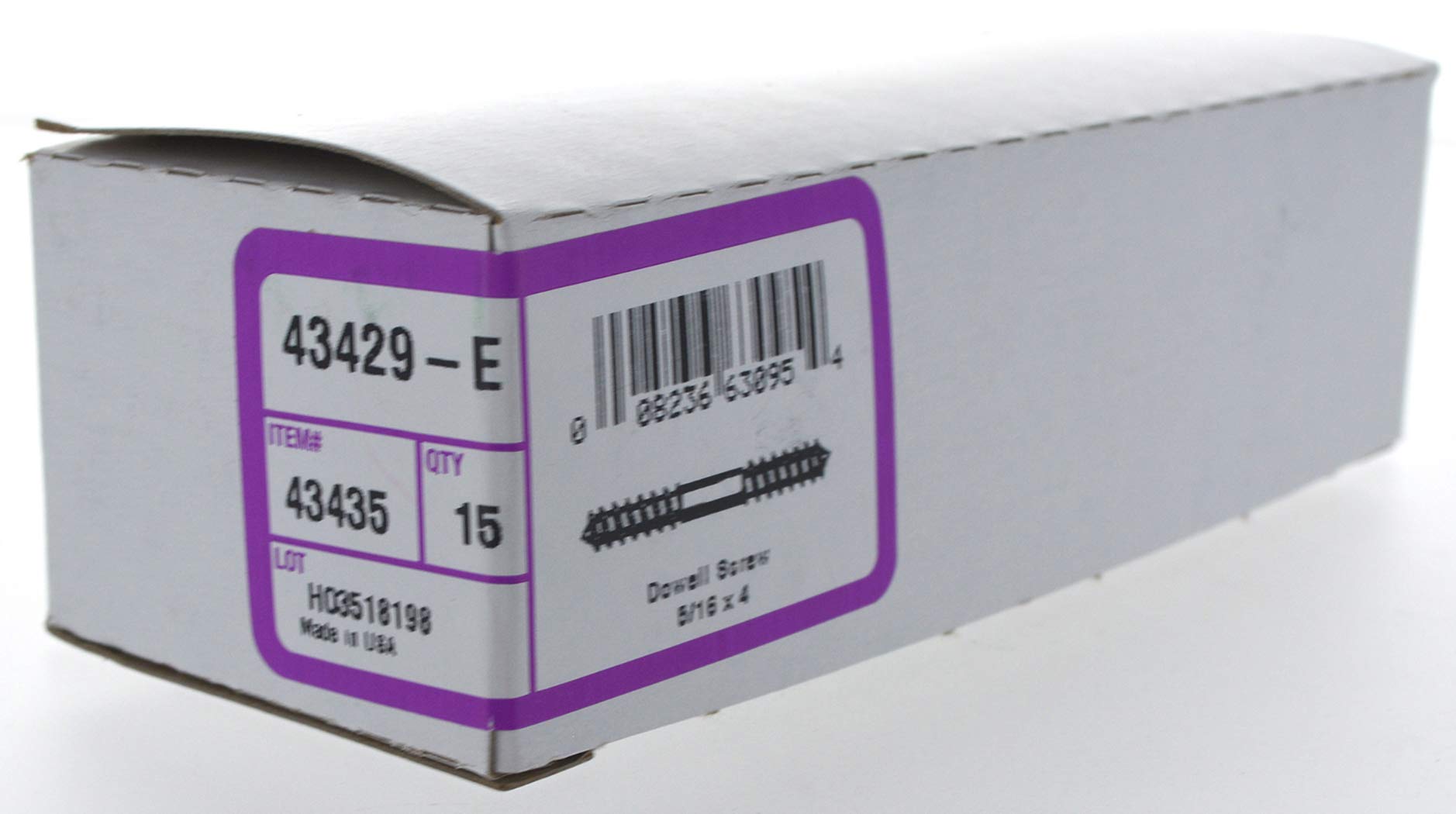 The Hillman Group 43435 5/16-Inch x 4-Inch Dowel Screw, 15-Pack , Zinc