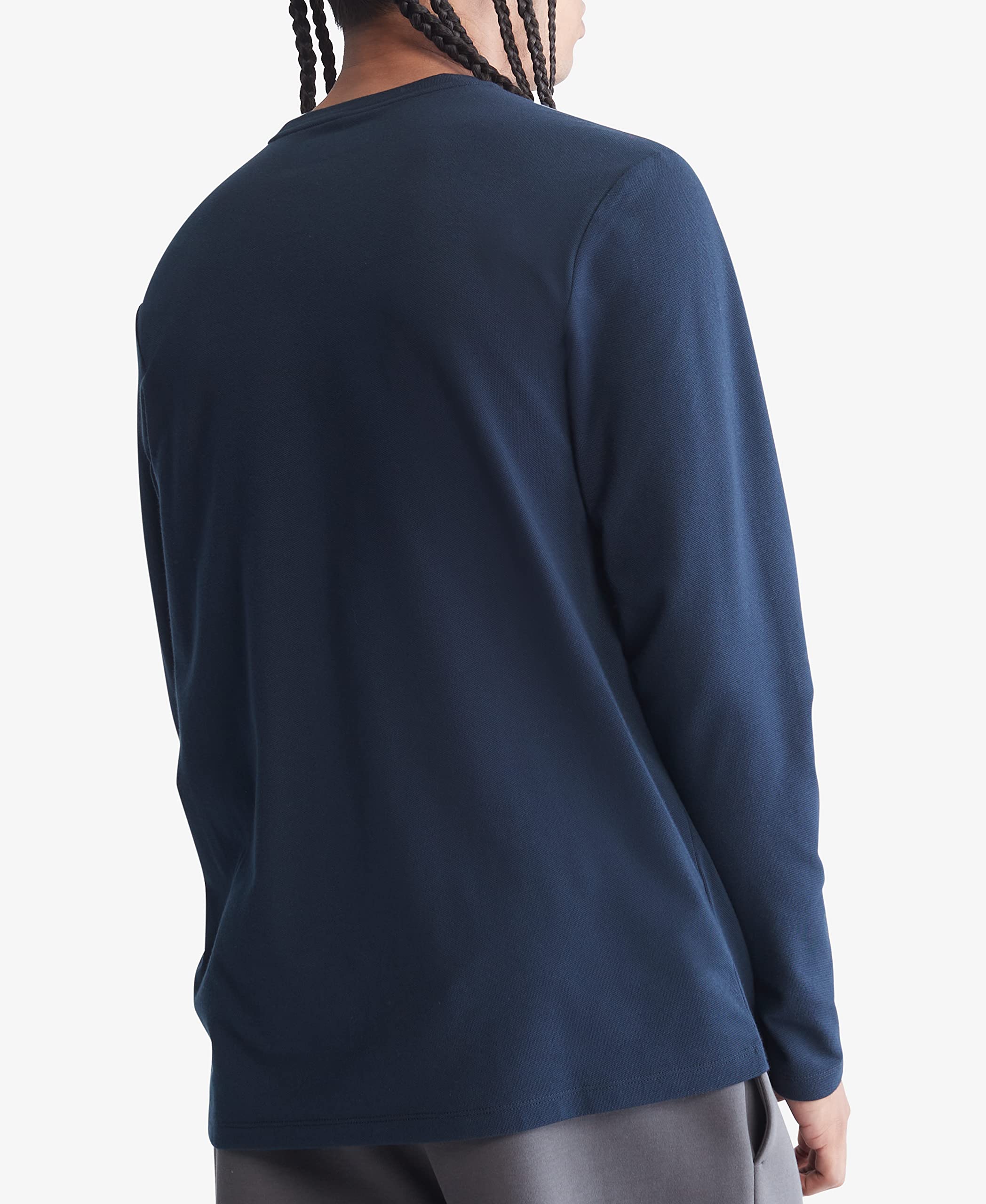 Calvin Klein Men's CK Move Tech Pique Long Sleeve Tee
