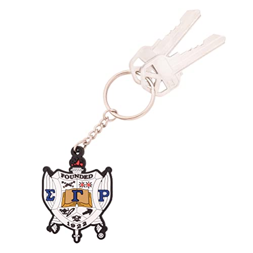 Desert Cactus Sigma Gamma Rho Keychain PVC Material Decorative Keychain Sigma (PVC Keychain - Crest)
